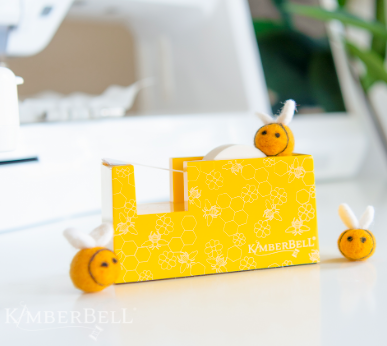 Paper Tape Dispenser-Yellow Honeycomb | Cactus Quilting LLC